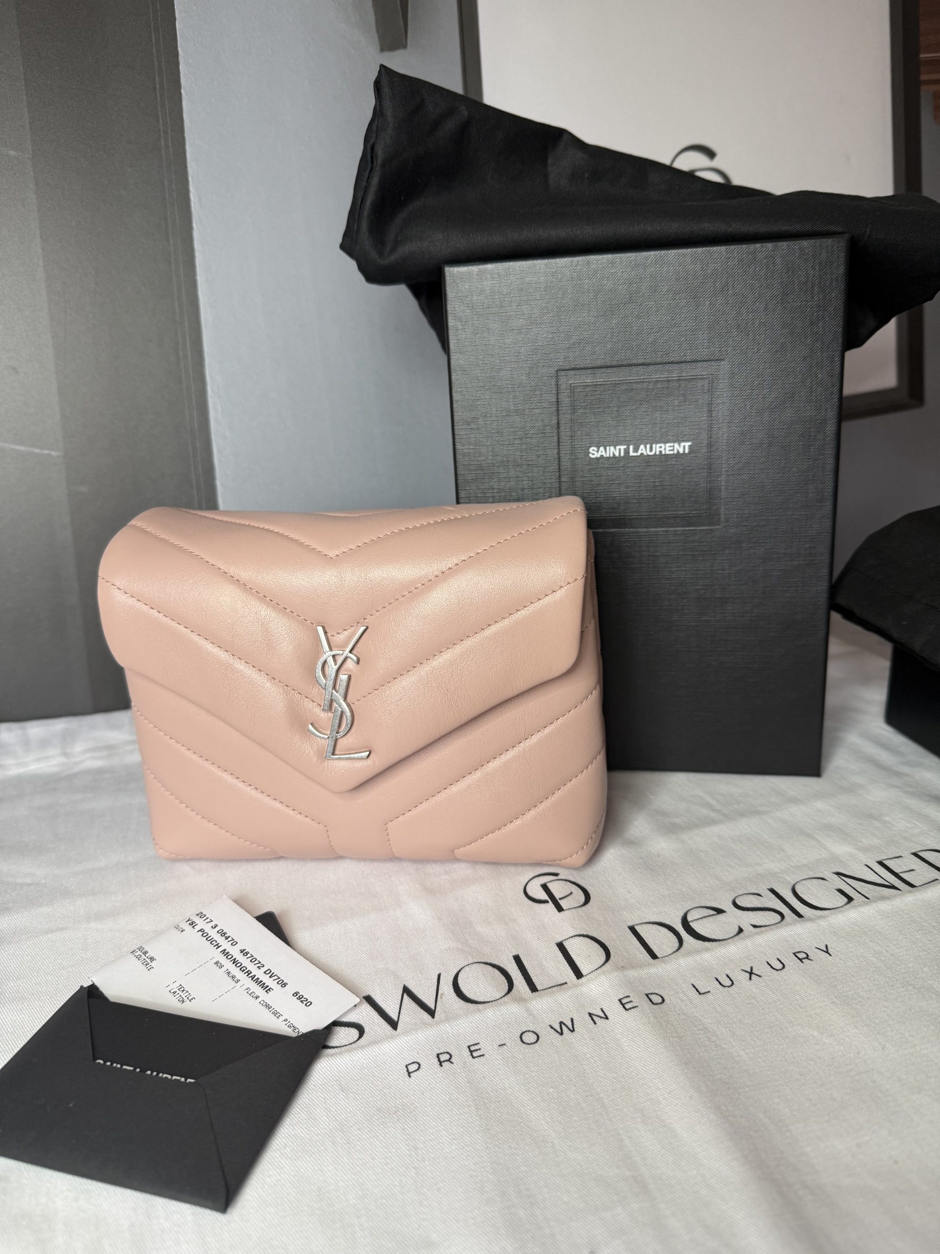 YSL Saint Laurent Toy Lou Pale Pink - Cotswold Designer