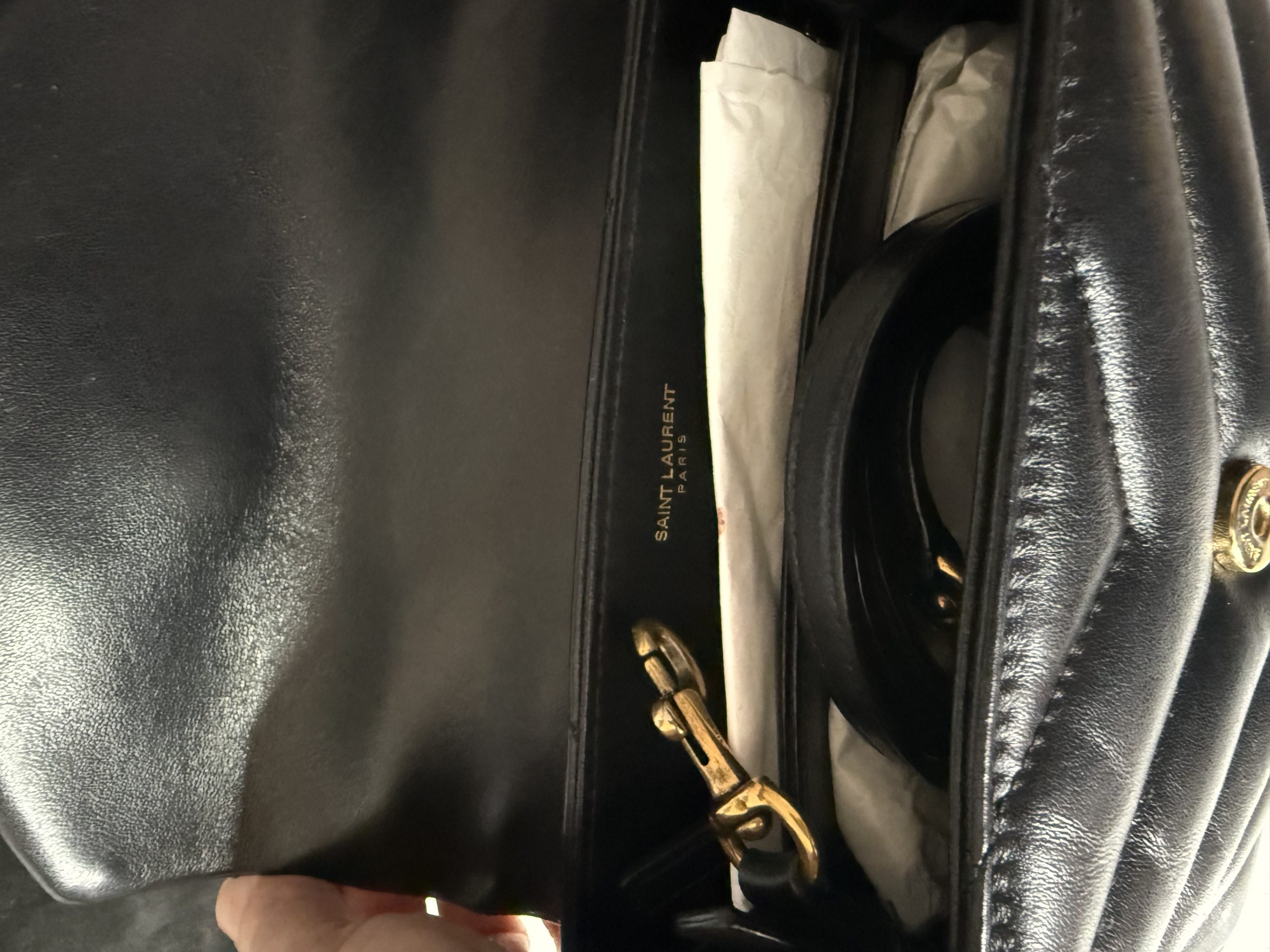 YSL Saint Laurent Toy Lou Black - Cotswold Designer